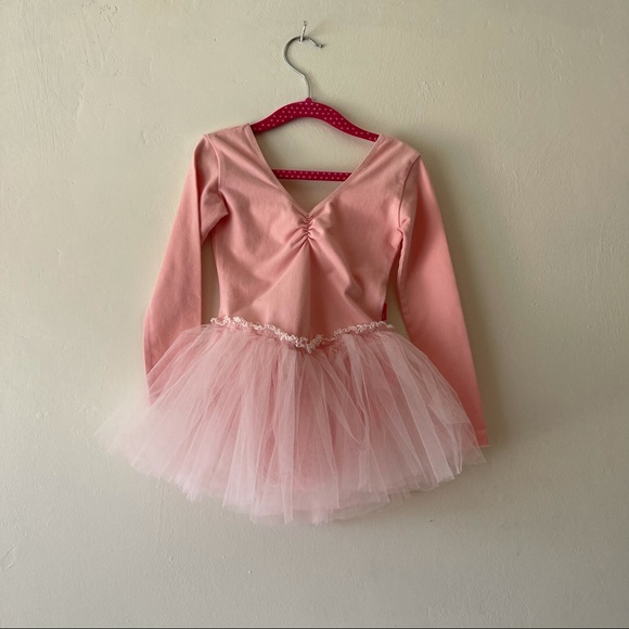 Dresses | Girls Pink Ballet Leotard With Tutu Skirt | Poshmark